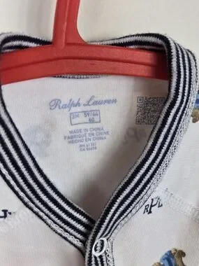 Ralph Lauren | One Pieces | Ralph Lauren Baby Teddy Bear Footed Sleeper ...